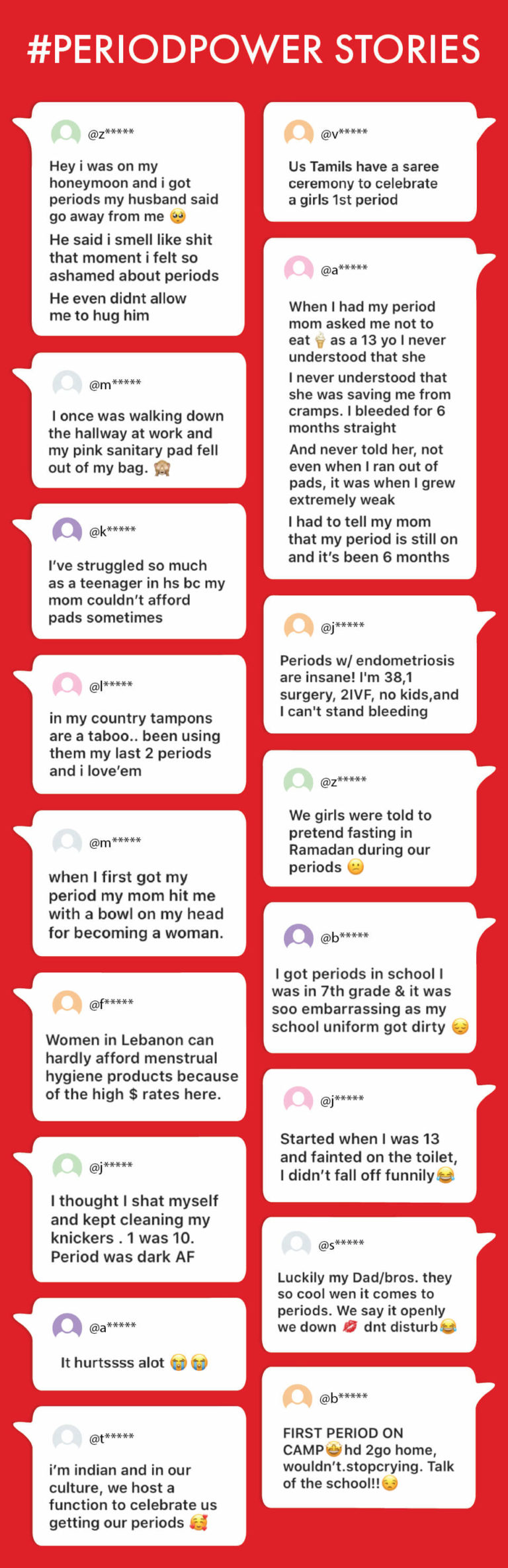 #PeriodPower! We’re Sharing All Your Period Stories… | Blog | HUDA BEAUTY